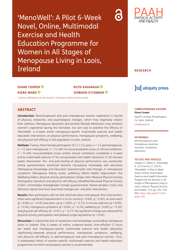 With Dublin City University - EduFIT